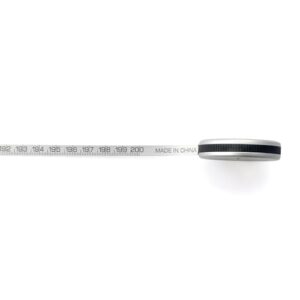 edtape aluminum alloy small tape measure, mini retractable dual sided 80 inch/2 m measuring tape, silver measure tape