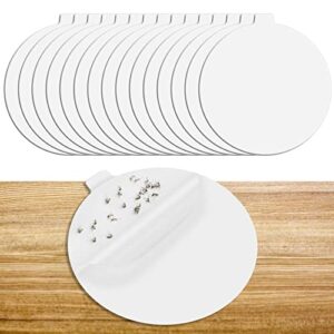 15pcs flea trap refills, 7.1 in flea trap refill discs replacement glue boards fits most model of indoor flea killer fly killer insect trap, fly trap refill glue pads