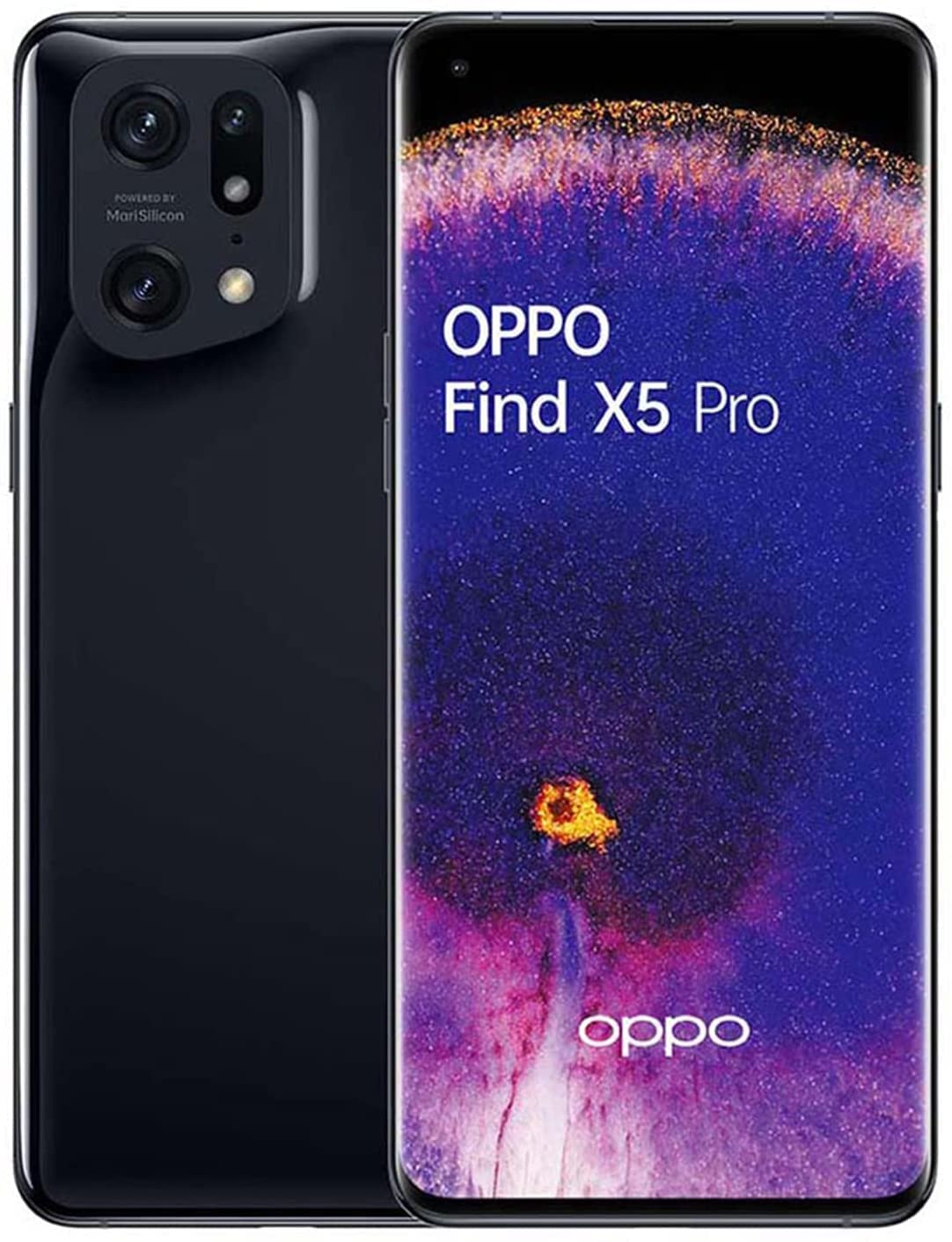 Oppo Find X5 PRO CPH2305 5G Dual 256GB 12GB RAM Factory Unlocked (GSM Only | No CDMA - not Compatible with Verizon/Sprint) Global Version- Glaze Black