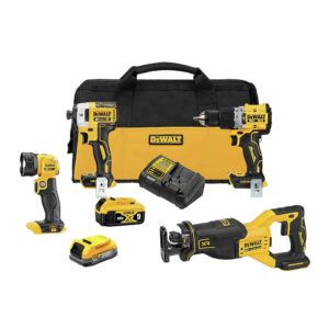 dewalt 20v max* xr cordless 4-tool combo kit 4 tool combo kit (dck449e1p1)