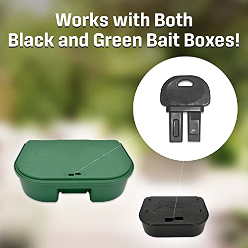 Exterminators Choice - Replacement Bait Box Keys - 3 Pack - Works with Green and Black Exterminators Choice Bait Boxes - Bait Boxes Control Mice and Other Pests