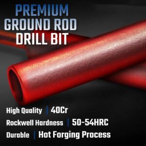 SDS Plus Ground Rod Driver for 5/8" & 3/4" Grounding Rods，0.79"X 6.69"(20X170mm)，10mm Dia Shank Fits Bosch Dewalt Milwaukee Hilti and Other SDS-Plus Rotary Hammer Drills