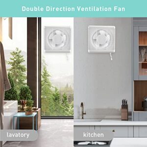 Window Fans With Exhaust And Intake 8 Inch 294 CFM Bathroom Window Exhaust Fan,Vertical Attic Window Fan Double Direction Reversible Strong Airflow, Window Fans Twin Reversible Quiet With Switch