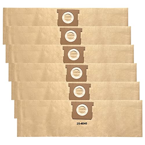 6 Pack DXVA25-4040 Dust Bag-4 gallon Replacement for DEWALT DXV04T 4 Gallon Wet/Dry Vacuum