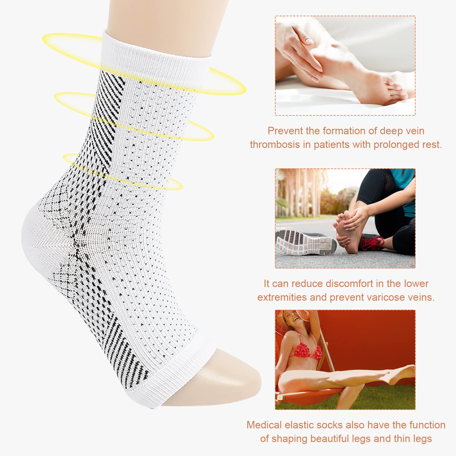 SootheSocks, Ankle Brace Compression Support,Neuropathy Socks,Soothe Socks for Neuropathy Pain,Foot Brace for Injury Recovery, Joint Pain and More,Soothe Socks Arch Support for Women & Men…