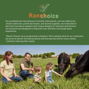 RANCH CHOICE Purple Rechargeable Livestock Prod Waterproof Cattle prod with 28" Flexible Shaft (38 1/2 inch)