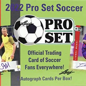 2022 Leaf Pro Set Soccer box (TWO Autograph cards/bx)