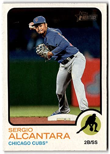 2022 Topps Heritage #419 Sergio Alcantara Chicago Cubs (SP - Short Print) NM-MT MLB Baseball High Number Short Print