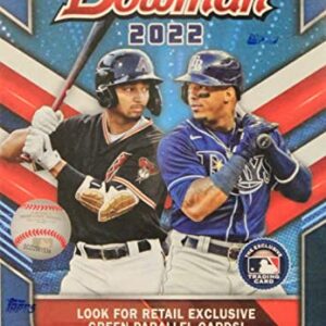 2022 Bowman Baseball Series Unopened Blaster Box Made By Topps Possible Prospects, Retail Exclusive Inserts and Autographs