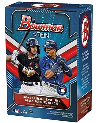 2022 Bowman Baseball Series Unopened Blaster Box Made By Topps Possible Prospects, Retail Exclusive Inserts and Autographs