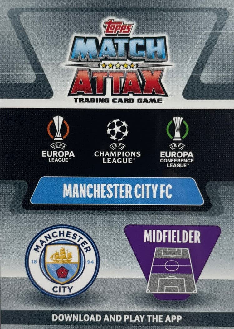 2021 2022 Topps Match Attax EXTRA Edition BLUE WAVE version Champions League UEFA Soccer Mini Tin with a Jack Grealish Limited Edition Blue Wave Scan X Card