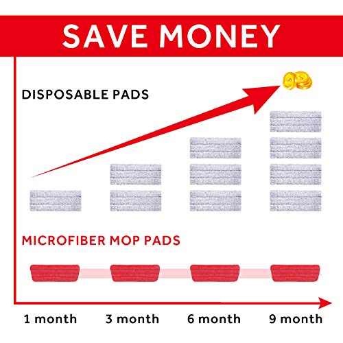 Mops for Floor Cleaning Wet Spray Mop with a Refillable Spray Bottle and 5 Washable Microfiber Pads Home or Commercial Use Dry Wet Flat Mop for Hardwood Laminate Wood Ceramic