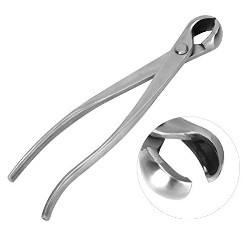 Professional Grade Bonsai Tools Knob Cutter Concave Cutter Gardening Tools,Stainless Steel Knob Cutter, Round Edge Concave Branch Cutter, 210Mm, Stainless Steel Knob Cutter, Professional Grade B