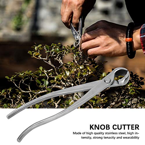 Professional Grade Bonsai Tools Knob Cutter Concave Cutter Gardening Tools,Stainless Steel Knob Cutter, Round Edge Concave Branch Cutter, 210Mm, Stainless Steel Knob Cutter, Professional Grade B