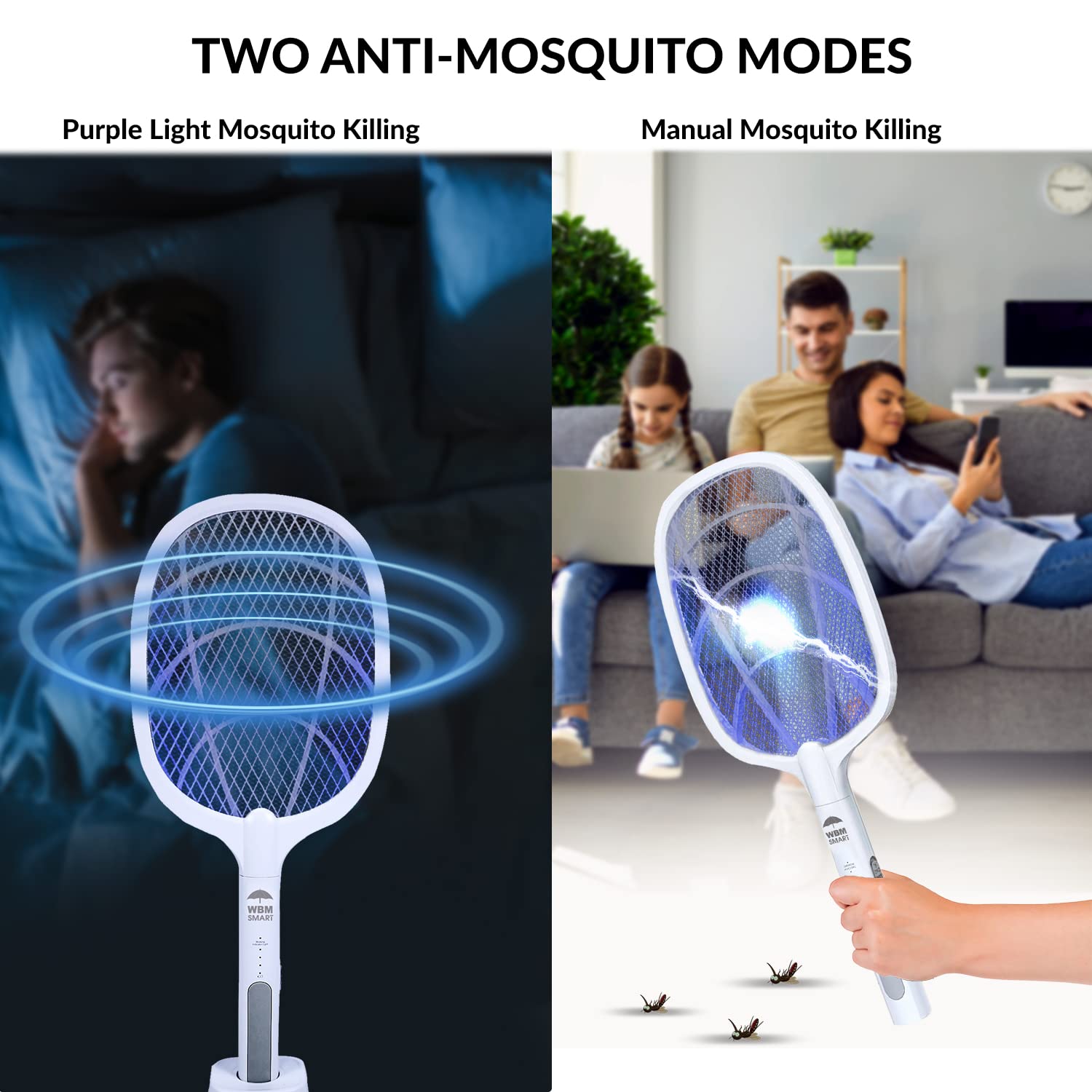 Himalayan Glow Electric Bug Zapper, Instant Fly Swatter Rechargeable Racket, Mosquito Repellent 3,000 Volt, USB Charging Fly Zapper for Indoor & Outdoor