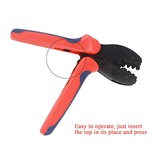 Solar Crimping Tool Kit LY-2546B Crimping Pliers with Male Female Solar Cable Connectors, Solar Spanner Wrench for MC4 Connectors Solar Panel 2.5/4/6mm² AWG14/12/10