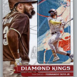 2022 Donruss #28 Fernando Tatis Jr. San Diego Padres Diamond Kings Official MLB PA Baseball Card in Raw (NM or Better) Condition