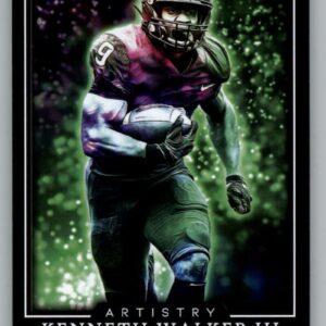 2022 Sage High Series Artistry #ART-KWIII Kenneth Walker III Michigan State Pre NFL Football Trading Card in Raw (NM or Better) Condition