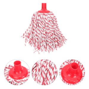 Zerodeko Wet Mop Replacement Heads Clean Mop Head Household Mop Head Mop Scrubbing Pad Fregonas De Limpieza para Pisos Floor Mop Heads Pen Mandrel Rope Mop Head Cloth Sponge Lip Gloss