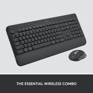 Logitech Signature MK650 Combo for Business, Wireless Mouse and Keyboard, Logi Bolt, Bluetooth, SmartWheel, Globally Certified, Windows/Mac/Chrome/Linux - Graphite