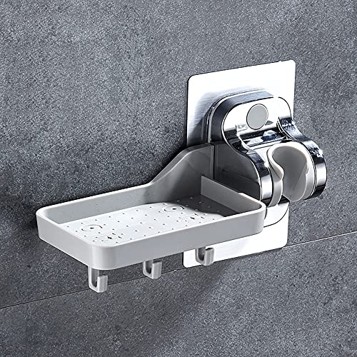 ZCJB Shower Head Holder Handheld Shower Holder no Drilling Strong Adhesive Adjustable Shower Bracket