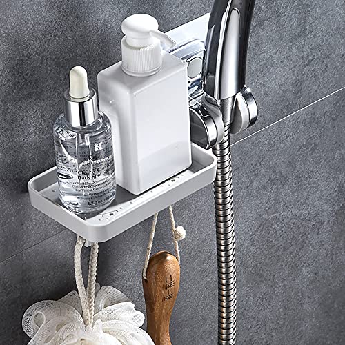 ZCJB Shower Head Holder Handheld Shower Holder no Drilling Strong Adhesive Adjustable Shower Bracket