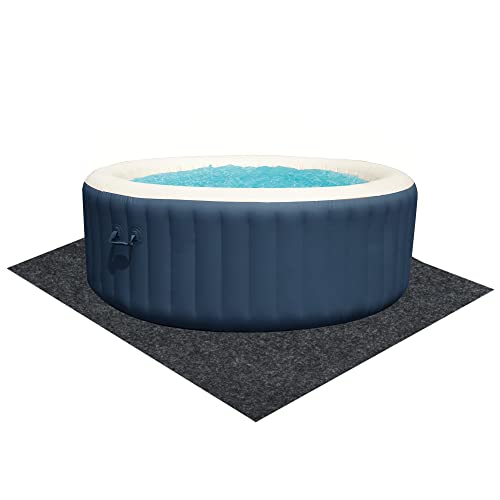 Hot Tubs Mat,Above-Ground Pool Protector Mat,Water-Absorbent Hot Tub Flooring Protector,Anti-Slip and Waterproof Backing, Protect The hot tubs from wear, Washable Home Equipment Mat.(72" x 74")