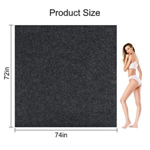 Hot Tubs Mat,Above-Ground Pool Protector Mat,Water-Absorbent Hot Tub Flooring Protector,Anti-Slip and Waterproof Backing, Protect The hot tubs from wear, Washable Home Equipment Mat.(72" x 74")