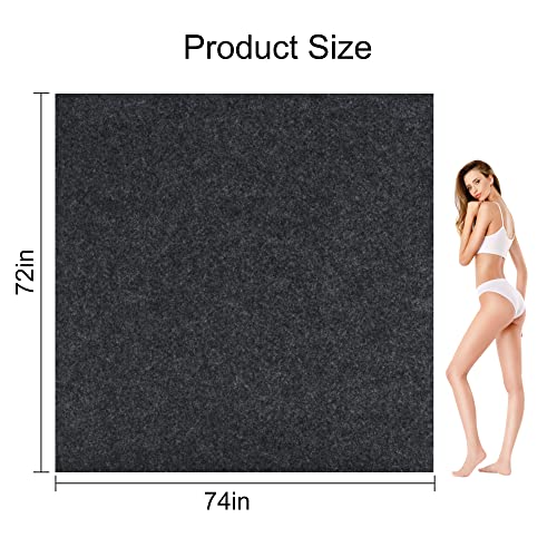 Hot Tubs Mat,Above-Ground Pool Protector Mat,Water-Absorbent Hot Tub Flooring Protector,Anti-Slip and Waterproof Backing, Protect The hot tubs from wear, Washable Home Equipment Mat.(72" x 74")