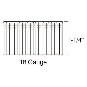 Freeman SSBN18-125 18-Gauge 1-1/4" Glue Collated Stainless Steel Brad Nails (1000 count)