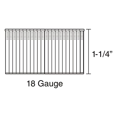 Freeman SSBN18-125 18-Gauge 1-1/4" Glue Collated Stainless Steel Brad Nails (1000 count)