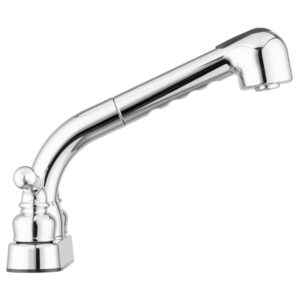 Pacific Bay - Lynden Pull-Out Utility Laundry Sink Faucet - Residential Grade Sink Faucet for Indoor/Outdoor Use - Metallic Chrome Plating Over ABS Plastic – Latest Model