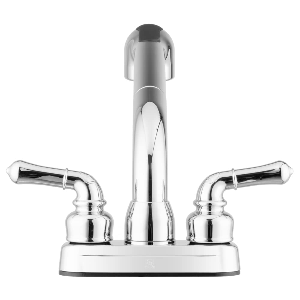 Pacific Bay - Lynden Pull-Out Utility Laundry Sink Faucet - Residential Grade Sink Faucet for Indoor/Outdoor Use - Metallic Chrome Plating Over ABS Plastic – Latest Model