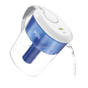 pur plus water pitcher filtration system with 6 months of filters, 11 cup, cr1111wlcr