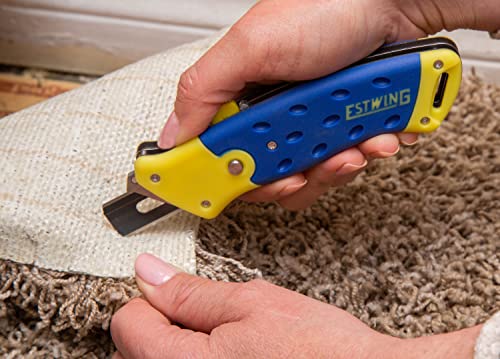 Estwing 3-In-1 Angle Adjusting Retractable Carpet/Flooring and Utility Knife (42464)