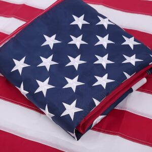 Linyup American Flag, American Flags for Outside, 210D Oxford Nylon, American Flags for Outside 3x5,Brass Grommet for Easy Display,Embroidered Stars,The Strongest, Longest Lasting.