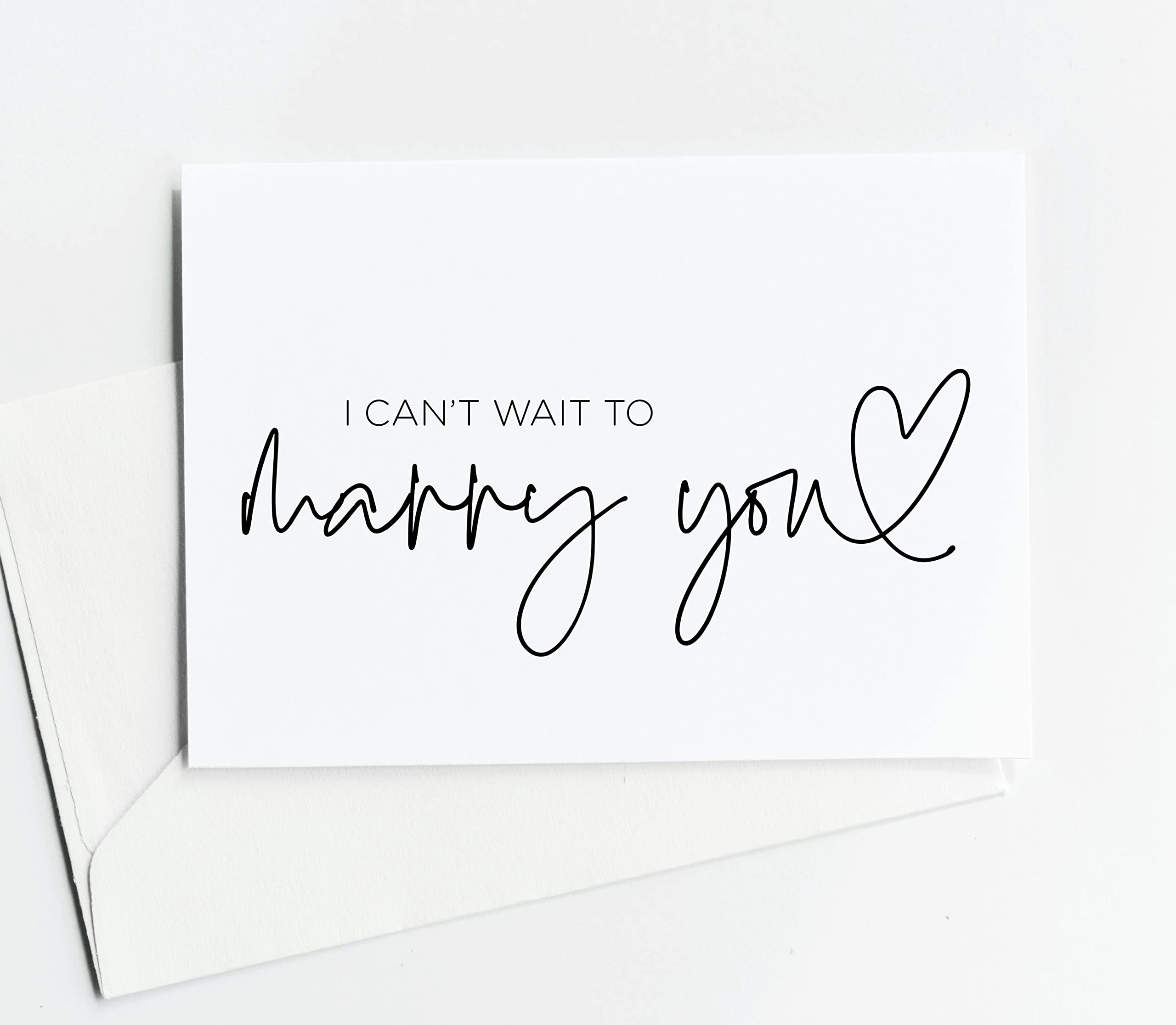 I Can't Wait to Marry You, Bride to Groom Wedding Day Card, Letters To My Husband From Wife, Love Gift for Him, Fiancé Gifts, Vows