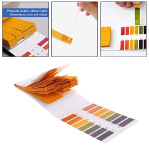 pH Test Strips, 480 Strips Full Range 1-14 Universal pH Test Litmus Paper pH Soap Making Testing Strips for Water Wine Saliva Urine Soil, 6 Pack pH Strips and 6 Test Pipette Droppers with Storage Case