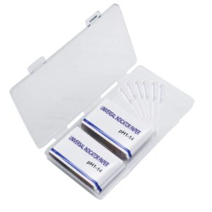 pH Test Strips, 480 Strips Full Range 1-14 Universal pH Test Litmus Paper pH Soap Making Testing Strips for Water Wine Saliva Urine Soil, 6 Pack pH Strips and 6 Test Pipette Droppers with Storage Case