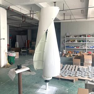 8000W Spiral Wind Power Turbine Generator, 3 Phase 12V 24V 48V Vertical Axis Coreless Wind Power for Home Industrial Energy,12V