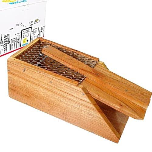 Kris Kounty Humane Mousetrap - Mice Go - Wood Made Durable Cage - Pinjra for Live Rat Catch, Release & Reuse - Best Size Suitable Rat Trap for Indoor & Outdoor Use