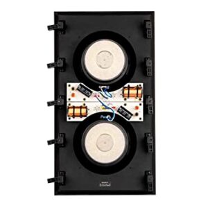 Monolith M-IWSUB82 Dual 8 inch in-Wall Subwoofer - Passive, Magnetic, Paintable Grille, Easy Install, Adds Powerful Bass to Your in Wall or in Ceiling Home Theater System