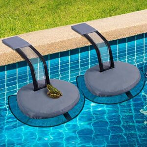 2 Pack Animal Saving Escape Ramp, Swimming Pool Accessories Lifesaver, Pool Critter Escape Ramp Rescues Saving Ducks, Chipmunks, Critters(Grey)