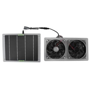 arsor solar panel fan kit, 100w 12v solar panel exhaust fan max 3000 rpm waterproof dual fan portable ventilator exhaust fan for chicken coops/sheds/greenhouses/window exhaust/pet houses