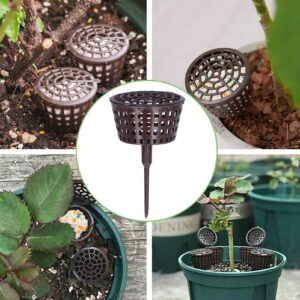 Fertilizer Basket, 20PCS Bonsai Fertilizer Box, Durable Anti‑Aging Fertilizer Mesh Baskets with Lid,Mini Automatic Planting Portable-Fertilizer Orchid Basket for Slow and Timed Release-Fertilizers