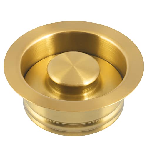 Zeesink Universal Garbage Disposal Plug,Kitchen Sink Garbage Disposal Flange and Sink Stopper,Gold Sink Strainer