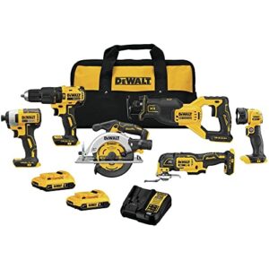 dewalt 20v max* brushless 6 tool kit (dck675d2)