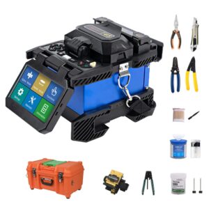 orientek t45 core alignment fusion splicer fiber optic welding splicing machine fc-30 optical fiber cleaver