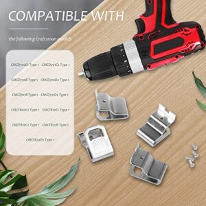 Usamate Replacement Craftsman Cordless Drill Belt Clip N597001 Perfect for impact drill & impact driver- 4 Pack