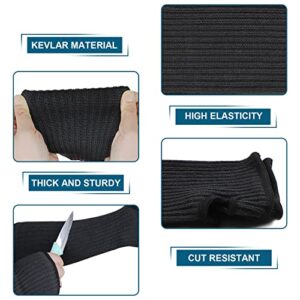 IMENORY Kevlar Cut Resistant Gardening Sleeves with Thumb Hole, 18 inch Arm Protectors for Thin Skin and Bruising, Arm Guards for Gardening, Welding, Repairing, Kitchen, Pet Grooming